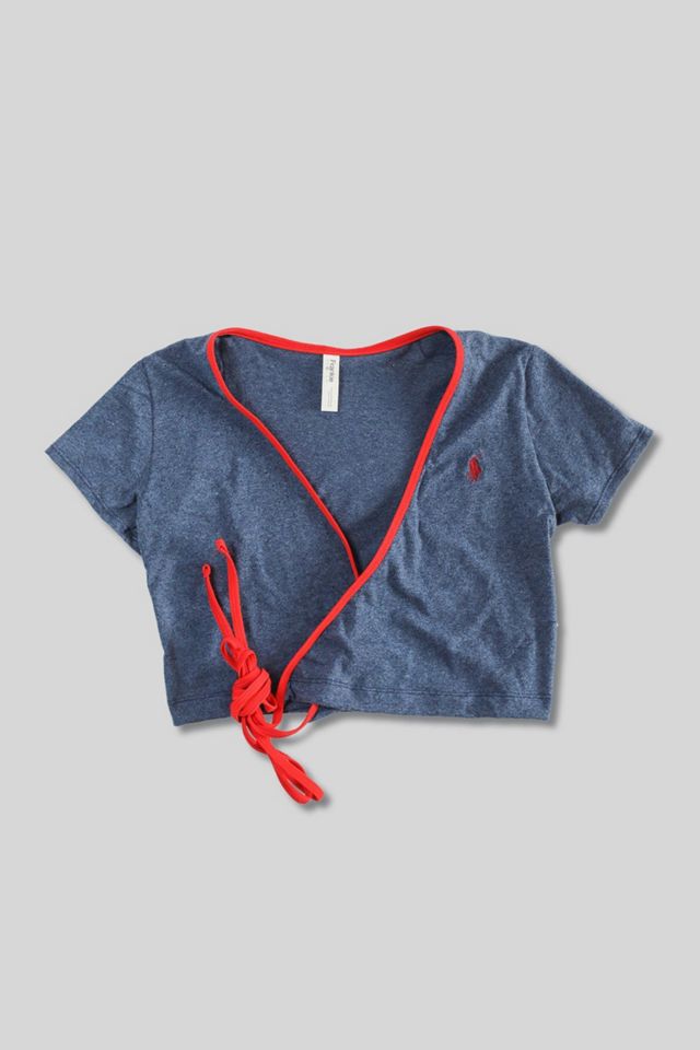 Frankie Collective Rework Polo Wrap Tee 016 | Urban Outfitters