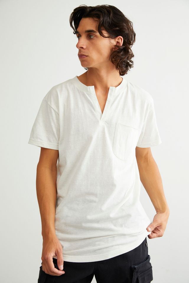 Standard Cloth Notched Neck Long Loose Tee | Urban Outfitters