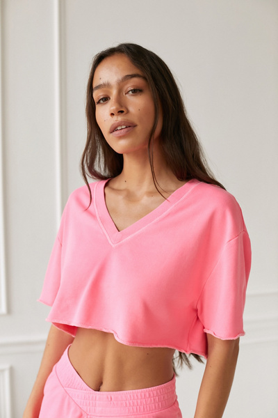 Out From Under Jody V-Neck Cropped Top | Urban Outfitters Canada