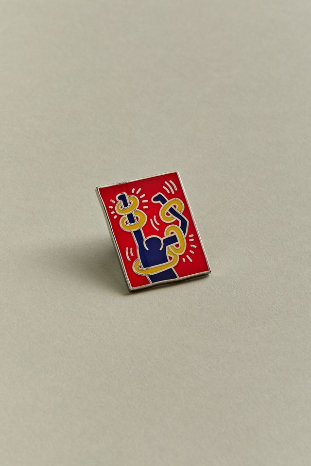 Pintrill Keith Haring Pop Shop Man With Rings Enamel Pin | Urban ...