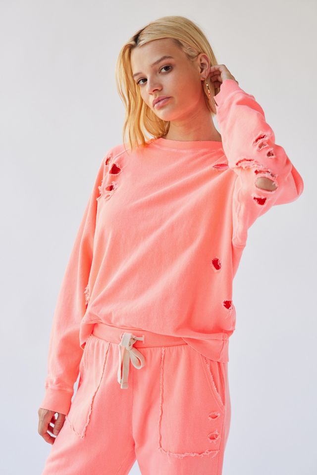Electric & Rose Sloan Distressed Sweatshirt | Urban Outfitters