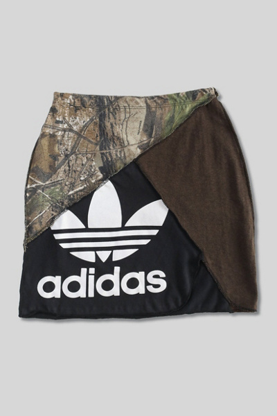 Frankie Collective Rework Adidas Patchwork Tee Skirt 050 | Urban Outfitters