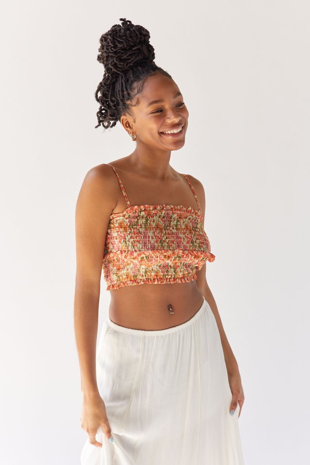 Glamorous Floral Smocked Cami | Urban Outfitters