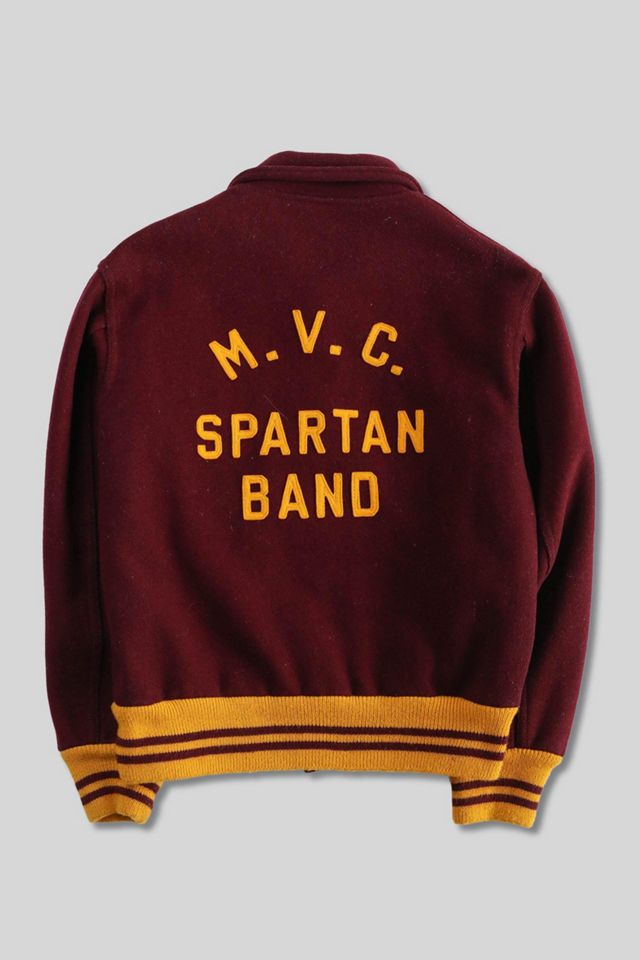 Vintage M.V.C. Spartan Band Varsity Jacket | Urban Outfitters