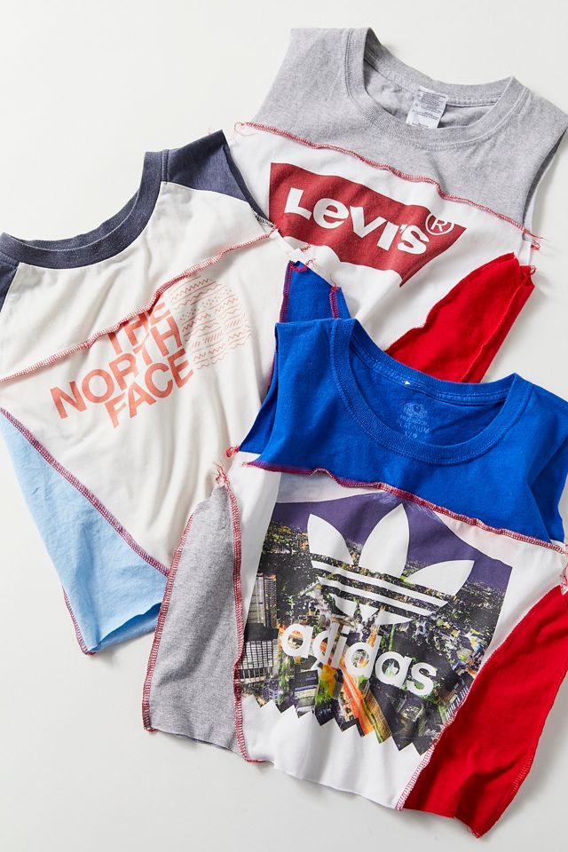 Urban Renewal Remade Pieced Graphic Cropped Top | Urban Outfitters