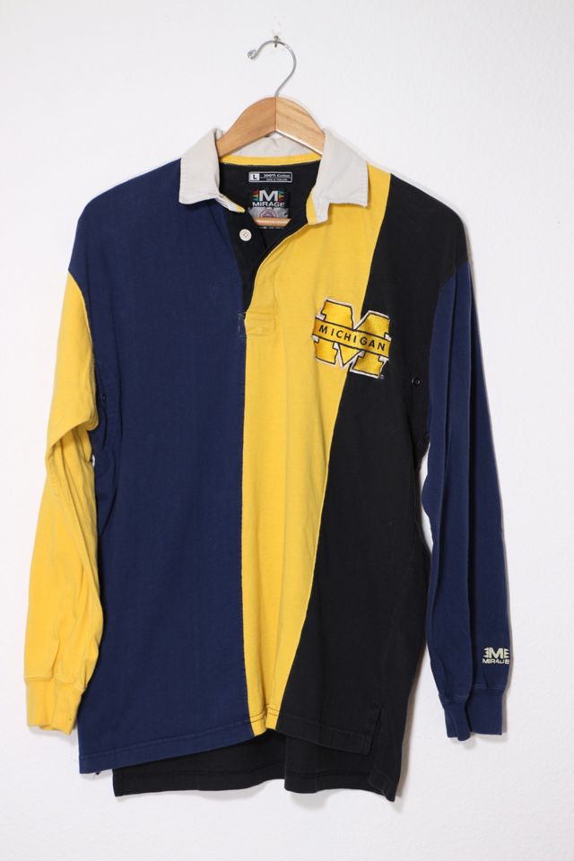 Vintage University of Michigan Striped Rugby Shirt | Urban Outfitters