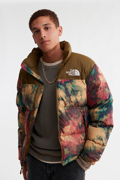 The North Face Retro Nuptse Printed Puffer Jacket | Urban Outfitters
