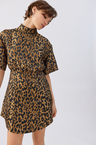Ghospell Leopard Deck Mini Dress | Urban Outfitters Canada