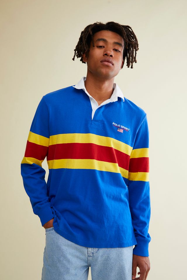 Polo Ralph Lauren Red Rocks Long Sleeve Rugby Shirt | Urban Outfitters