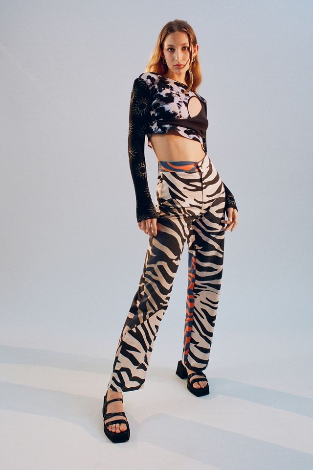 Mandinga Zebra Print Jean | Urban Outfitters