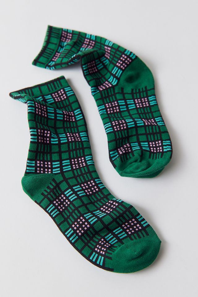 Pop Plaid Crew Sock | Urban Outfitters Canada