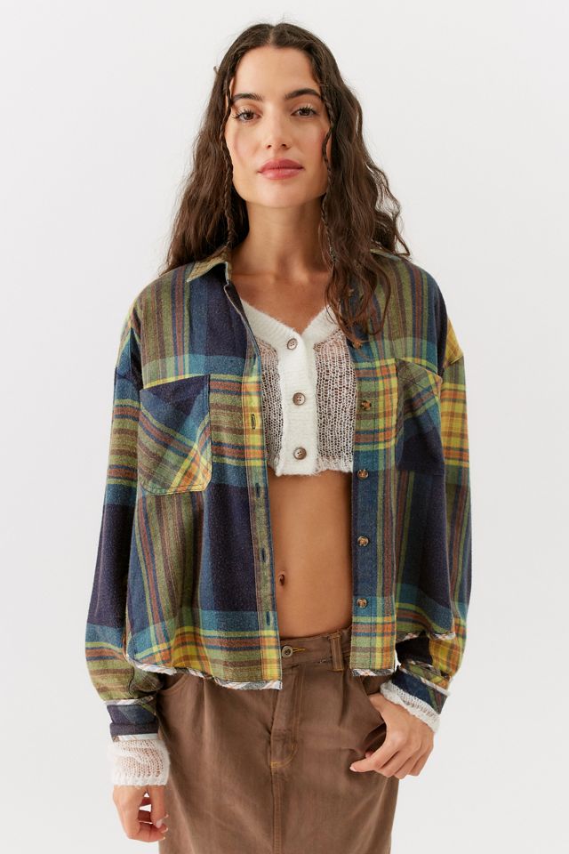 BDG Karl Slouchy Flannel Button-Down Shirt | Urban Outfitters