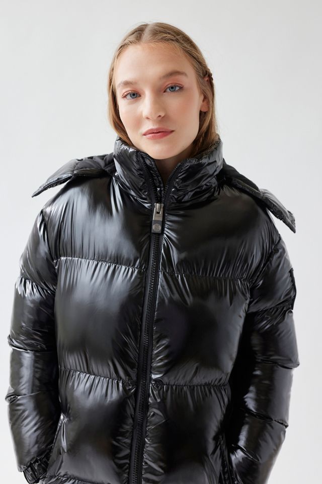 Noize Aesha Shiny Puffer Jacket | Urban Outfitters