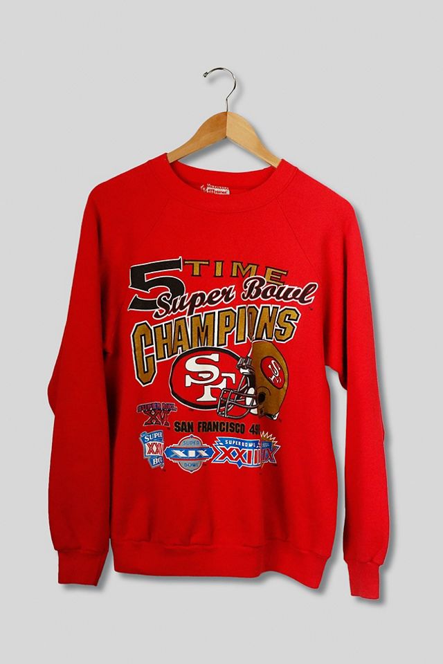 Vintage 1995 NFL San Francisco 49ers 5x Super Bowl Champs Crew Neck ...