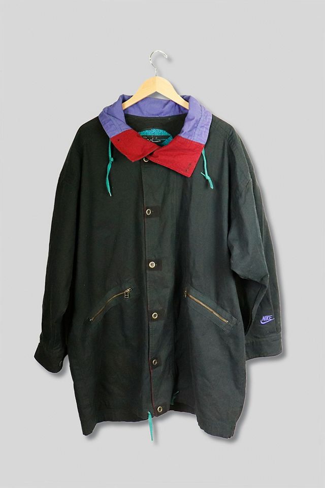 Vintage Nike Flight Button up Long Jacket | Urban Outfitters