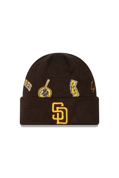 New Era San Diego Padres Patched Knit Beanie | Urban Outfitters