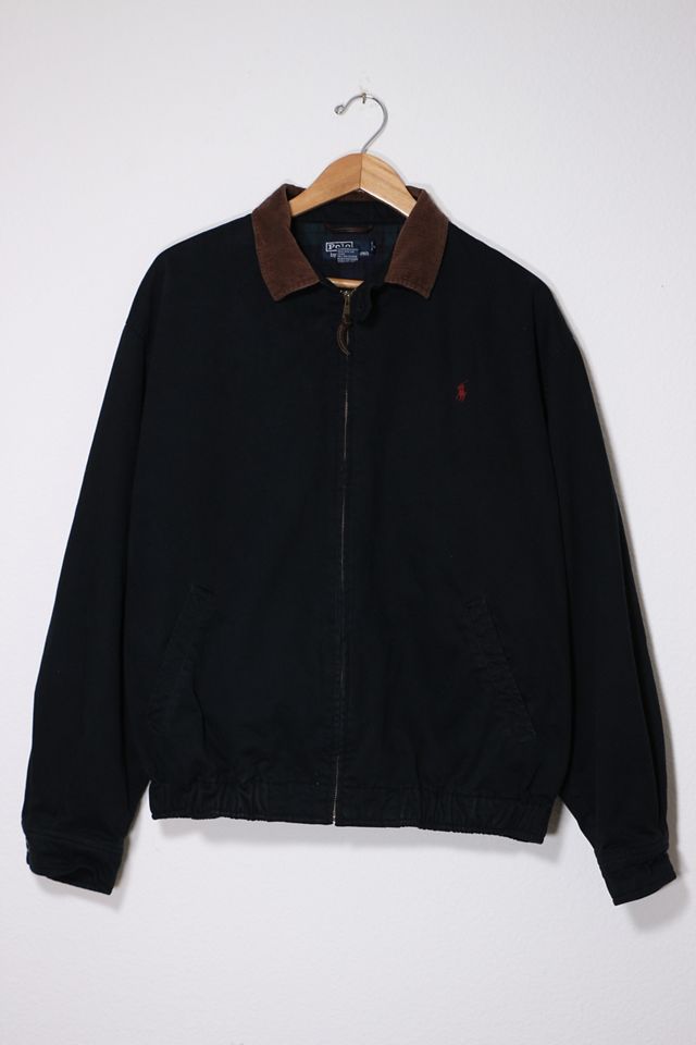 Vintage Polo Ralph Lauren Corduroy Collar Harrington Jacket | Urban Outfitters