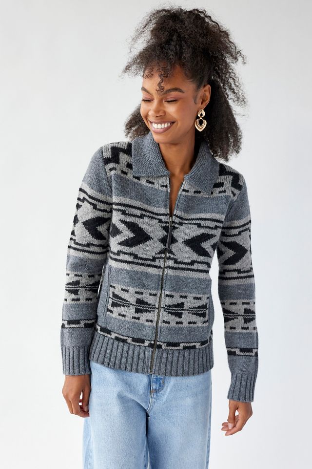 Pendleton Graphic Shetland Zip-Up Cardigan | Urban Outfitters