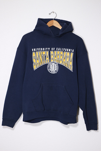 Vintage UCSB Stanta Barbara Hoodie Sweatshirt Made in USA | Urban ...