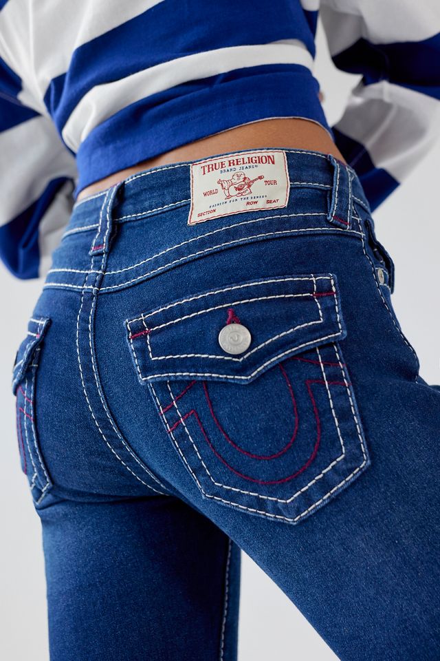 True Religion Becca Flap Pocket Bootcut Jean - Dark Wash | Urban Outfitters