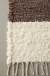 Colorblock Woven Shag Rag Rug | Urban Outfitters