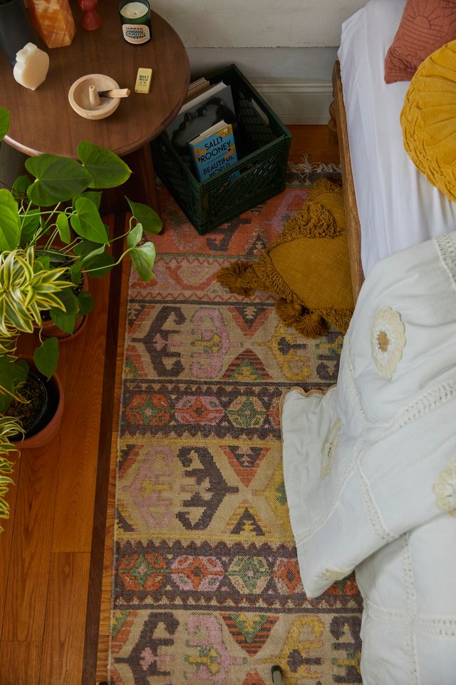 Caz Brushed Flatweave Rug | Urban Outfitters