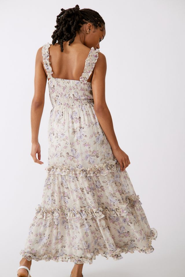 Dress Forum Floral Tiered Midi Dress | Urban Outfitters