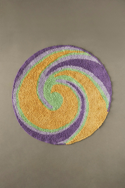 Spiral Woven Shag Rag Rug | Urban Outfitters