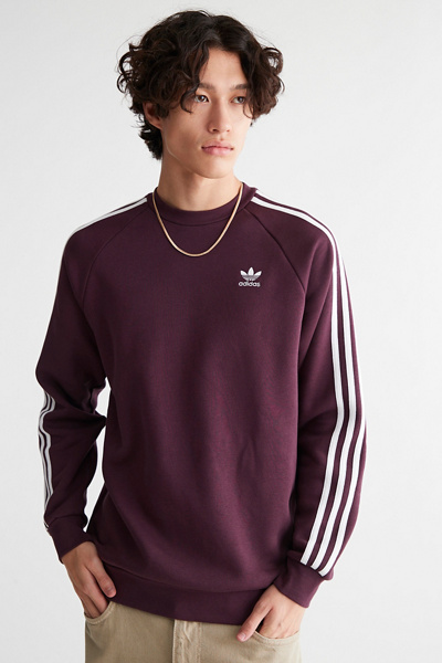 adidas 3-Stripes Crew Neck Sweatshirt | Urban Outfitters