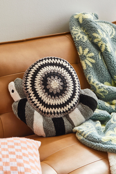 Crochet Snail Throw Pillow | Urban Outfitters