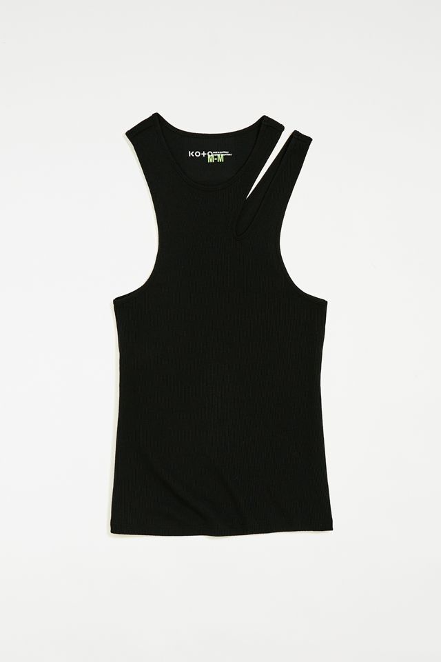 Cutout Ribbed Tank Top | Urban Outfitters Canada