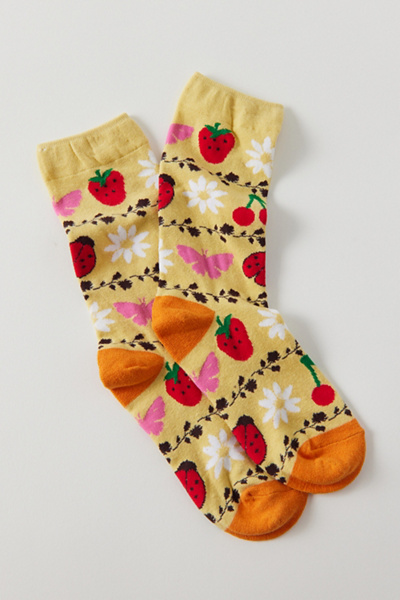 Jenni Flat Knit Crew Sock | Urban Outfitters Canada