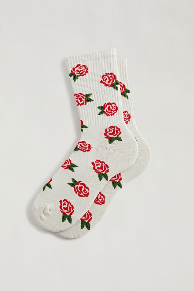 Rose Icon Crew Sock | Urban Outfitters
