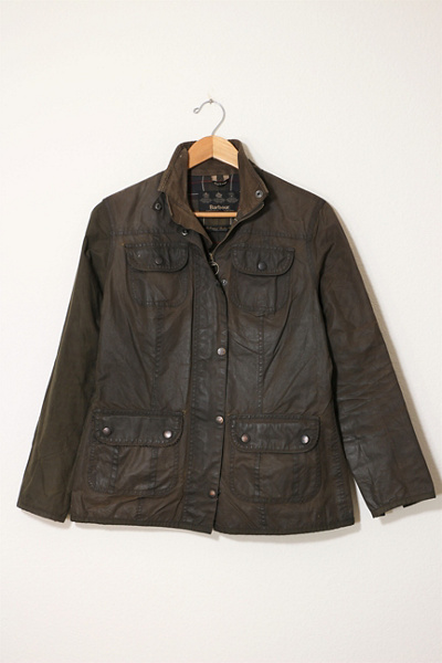 Vintage Barbour Flannel lined Wax Canvas Riding Jacket Made in England ...