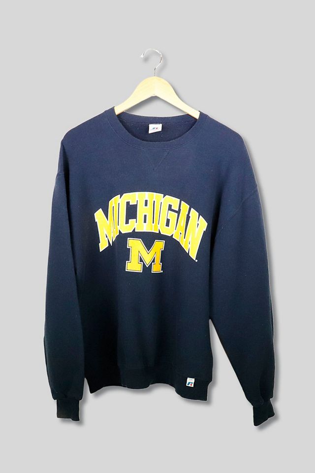 Vintage Russell Athletic Michigan University Crew Neck Sweatshirt ...