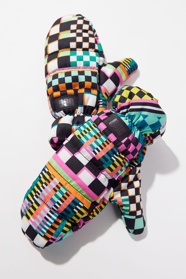 UGG Checks Print Mitten | Urban Outfitters