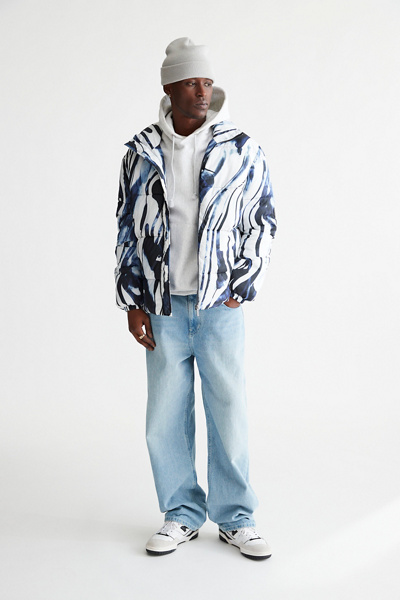 Native Youth Wavelet Print Puffer Jacket | Urban Outfitters