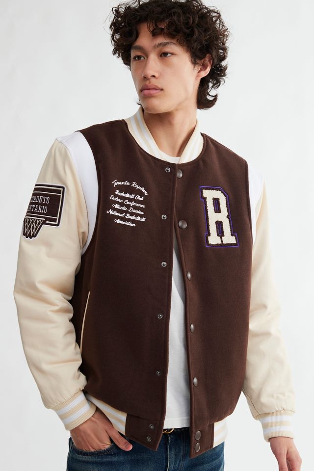 ULTRA GAME UO Exclusive Toronto Raptors Workwear Varsity Jacket | Urban ...