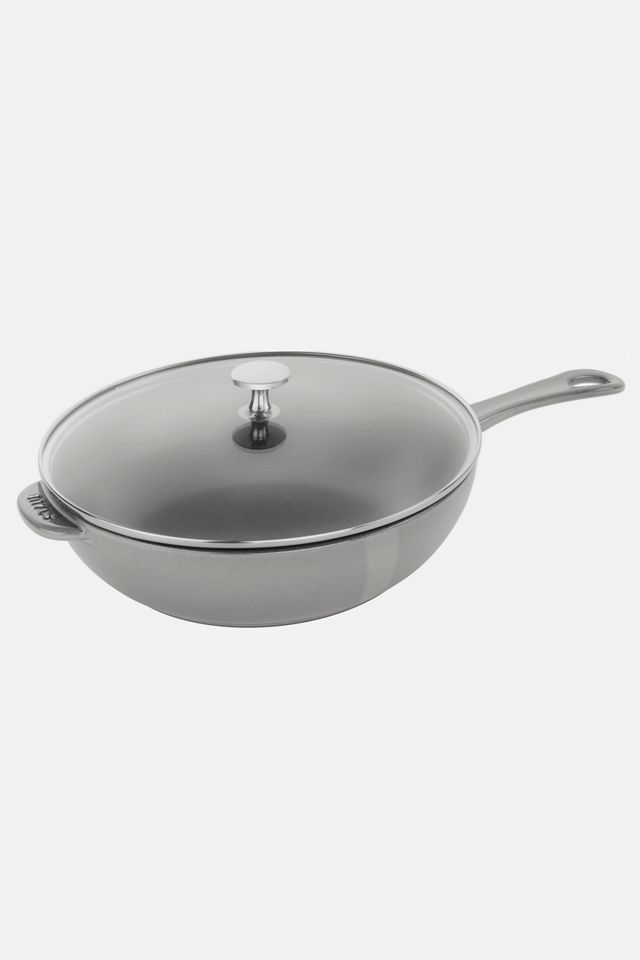 Staub Cast Iron 10-inch Daily Pan with Glass Lid | Urban Outfitters