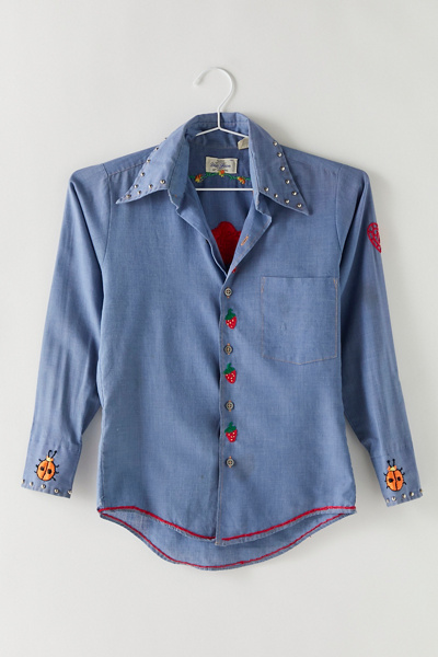 Vintage Embroidered Button-Down Shirt | Urban Outfitters