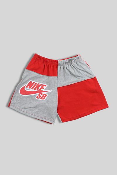 Frankie Collective Rework Nike Patchwork Tee Shorts 074 | Urban Outfitters