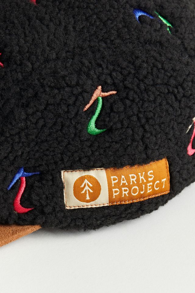 Parks Project UO Exclusive Night Shrooms Fleece Hat | Urban Outfitters ...