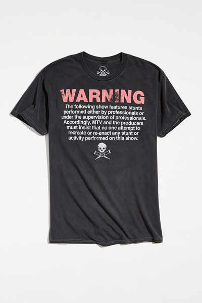 MTV Jackass Warning Tee | Urban Outfitters Canada