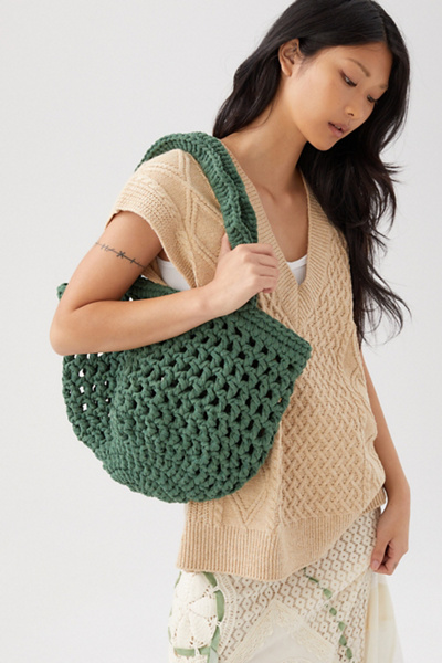 Binge Knitting Cape Circular Tote Bag | Urban Outfitters