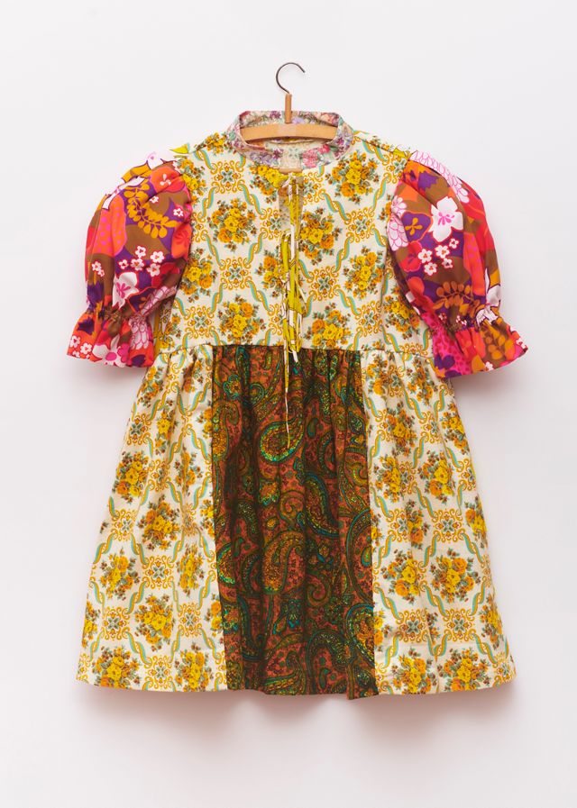 Zepherina Patchwork Golden Jaclyn Dress | Urban Outfitters