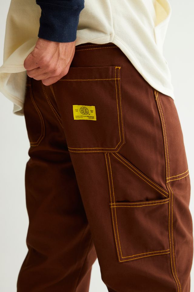 BDG Straight Fit Contrast Stitch Carpenter Pant | Urban Outfitters Canada