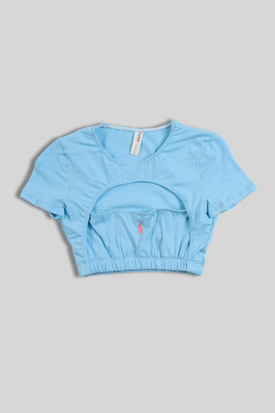 Frankie Collective Rework Polo Cut Out Tee 054 | Urban Outfitters