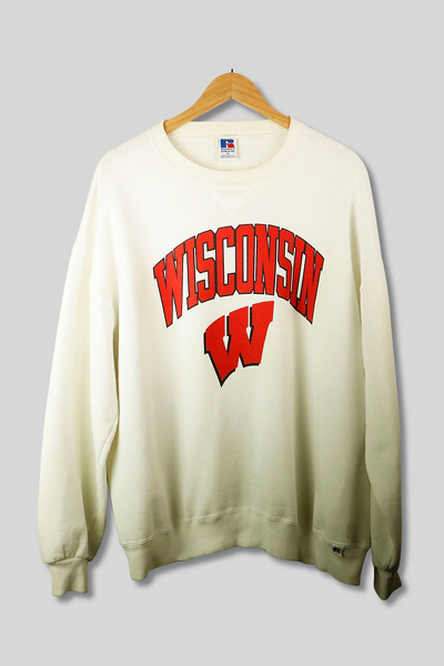 Vintage Russell Athletic Wisconsin University Crew Neck Sweatshirt ...