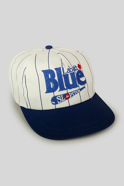 Vintage Labatt Blue SloPitch Pinstripe Snapback Hat | Urban Outfitters