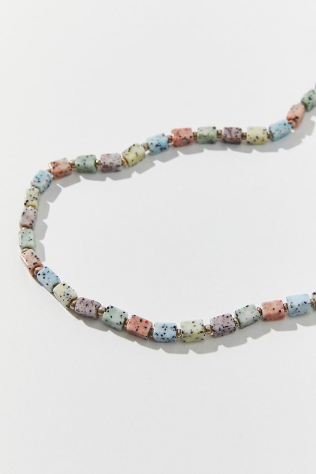 Vintage Y2K Square Bead Necklace | Urban Outfitters